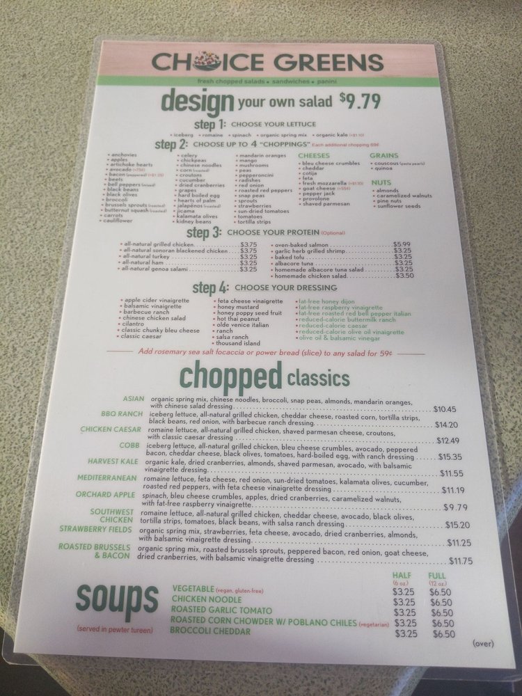 Choice Greens, Tucson - Menu, Reviews (92), Photos (39) - Restaurantji