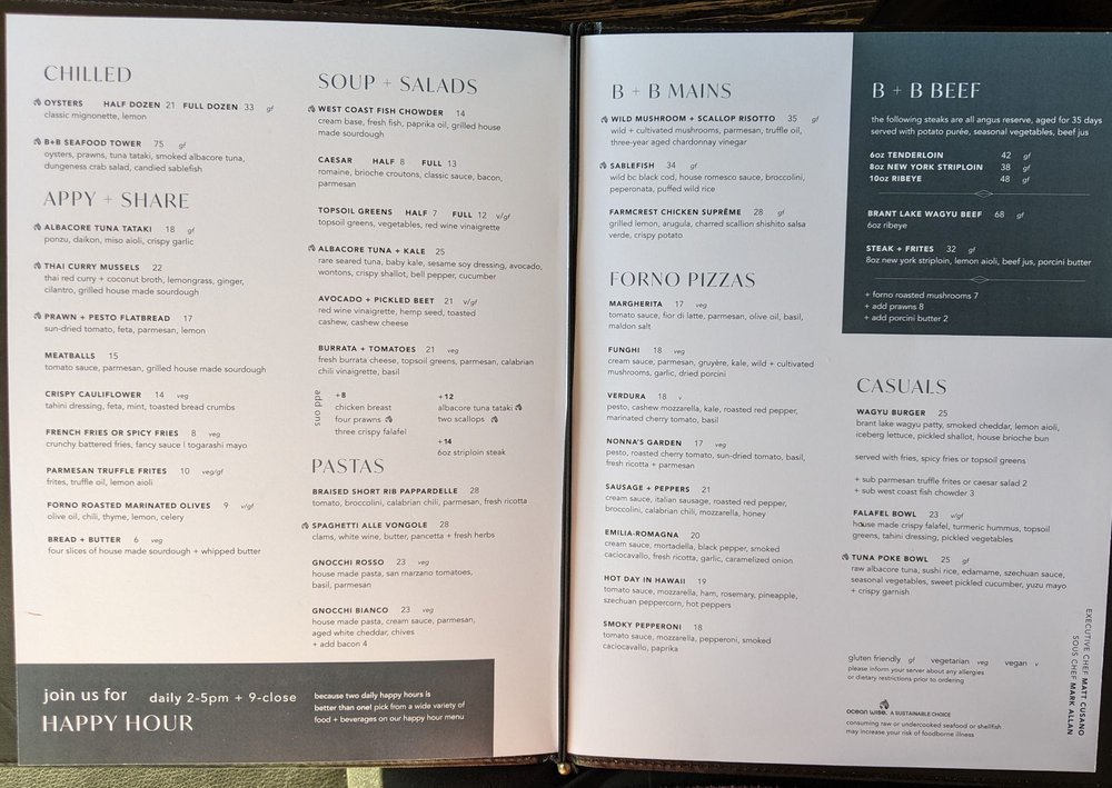 Boom + Batten Restaurant & Cafe, Victoria - Menu, Reviews (1272 ...