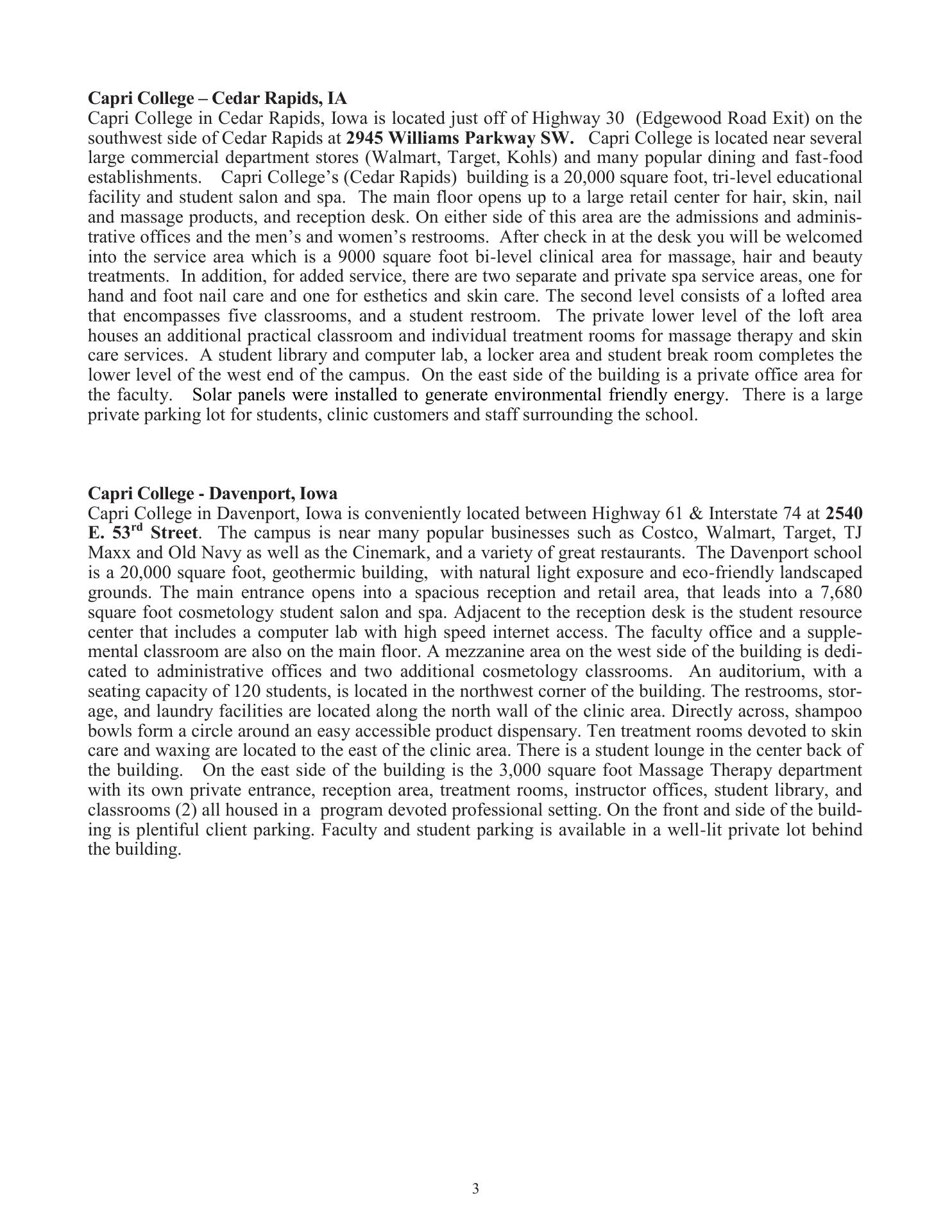 CAPRI COLLEGE - Dubuque IA - Hours, Directions, Reviews - Loc8NearMe