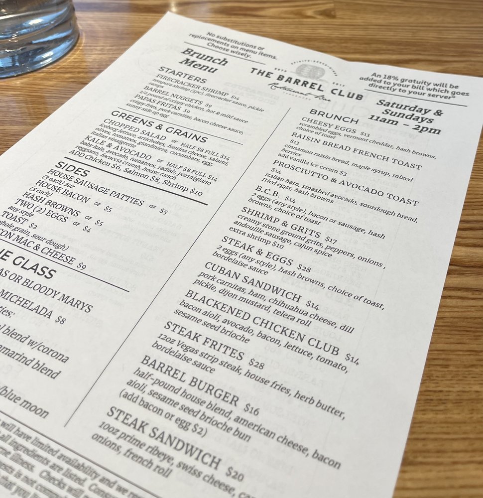 The Barrel Club, Oak Lawn - Menu, Reviews (735), Photos (128 ...