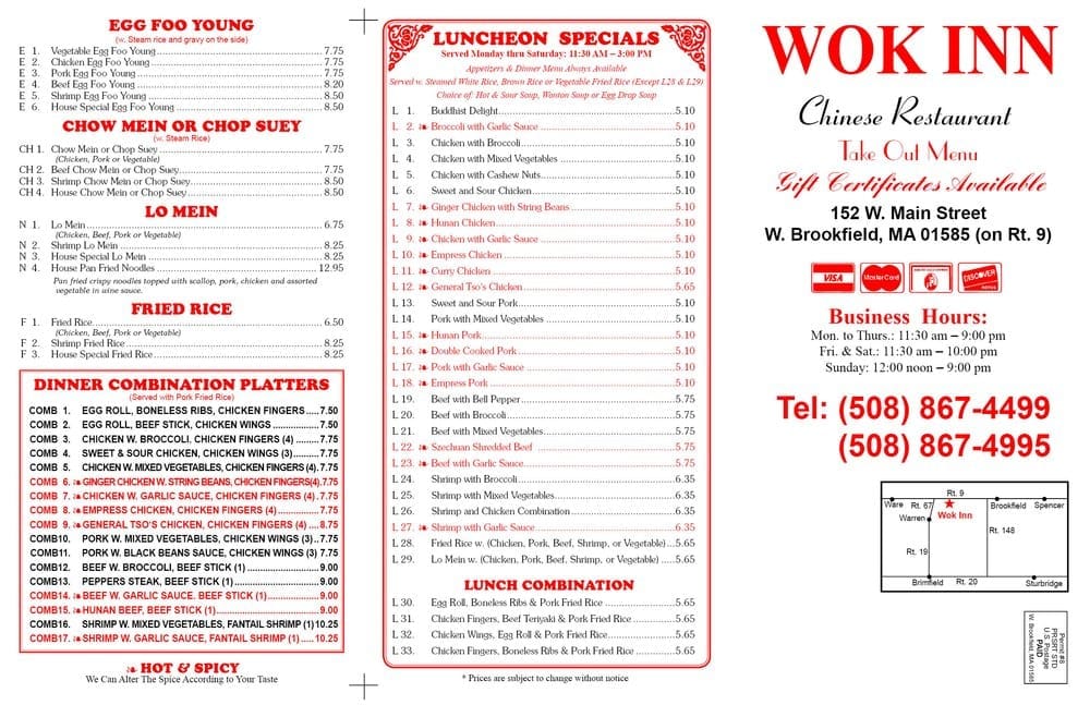 Hunan Garden, West Brookfield - Menu, Reviews (34), Photos (10 ...