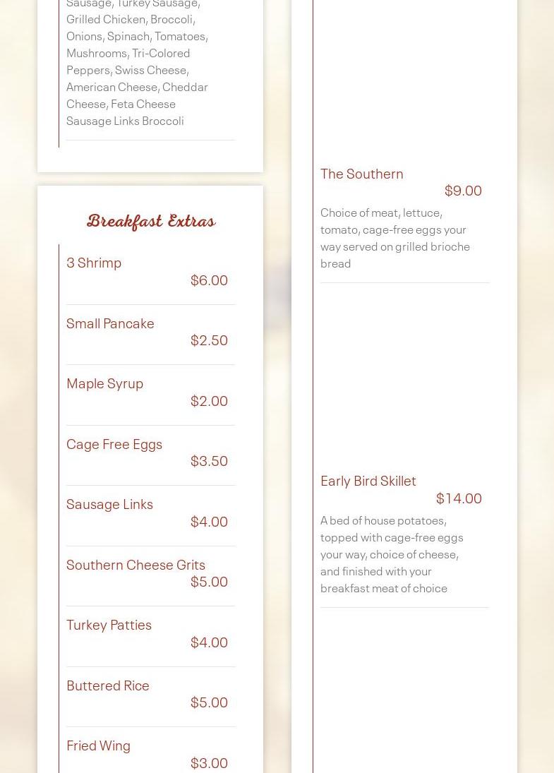 Menu for Joe Louis Southern Kitchen, Detroit, MI - Restaurantji