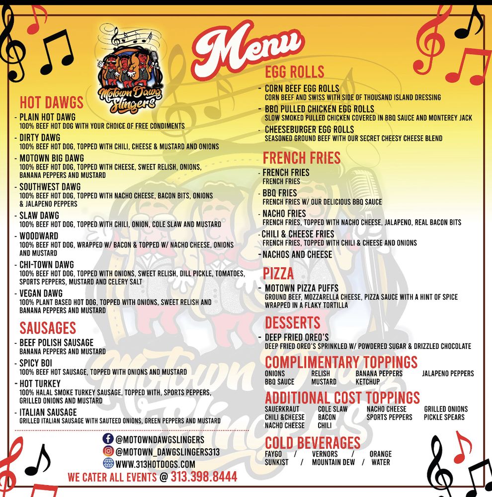Motown Dawg Slingers, Detroit - Menu, Reviews (14), Photos (19 ...