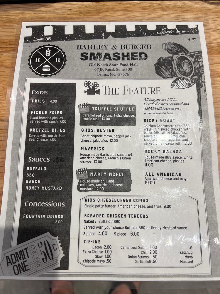 Barley and Burger Smashed, Smithfield - Menu, Reviews (135), Photos (28 ...