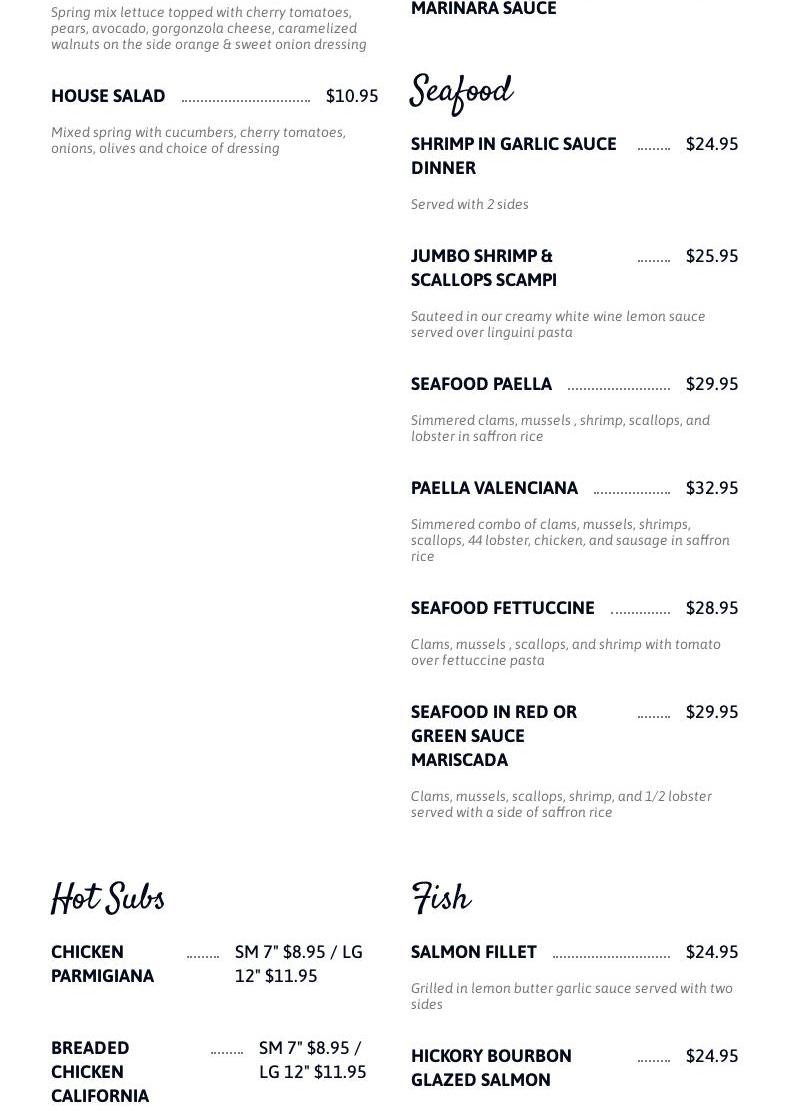 Menu for 3 Flags Grill & Restaurant, Forked River, NJ - Restaurantji