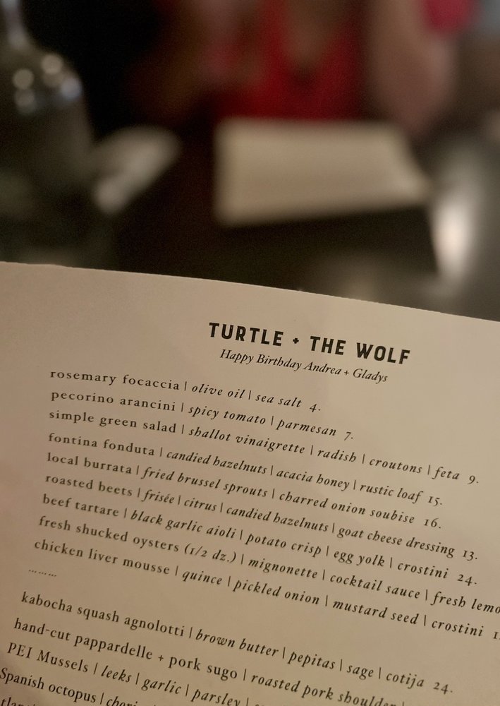 Turtle + the Wolf, Montclair - Menu, Reviews (313), Photos (85 ...