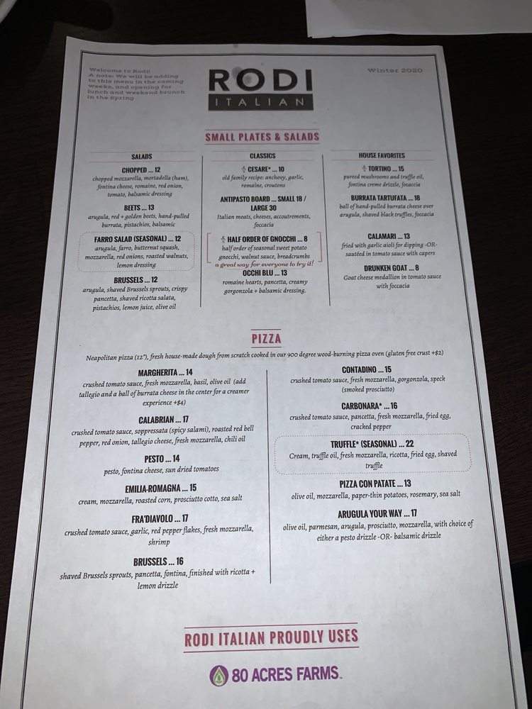 Rodi Italian, Loveland - Menu, Reviews (228), Photos (54) - Restaurantji