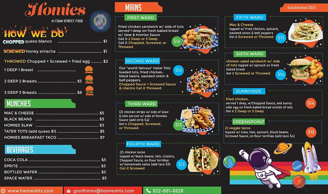 Homies (Food Truck), Houston - Menu, Reviews (50), Photos (19 ...