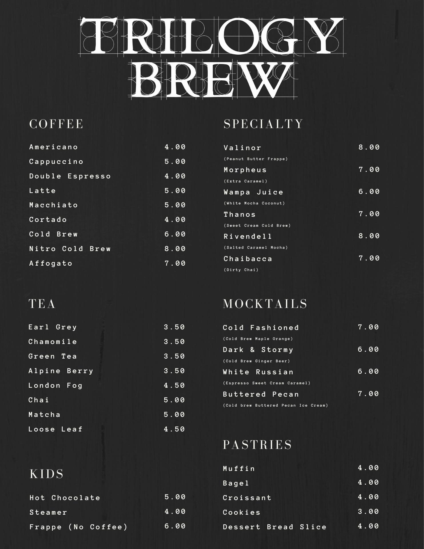 Trilogy Brew, Spring - Menu, Reviews (35), Photos (16) - Restaurantji